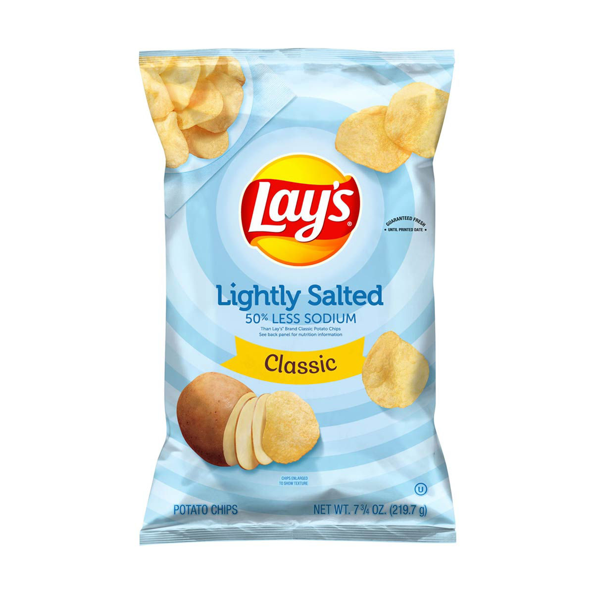 Lay's Classic Potato Chips Lightly Salted, 7.75 oz