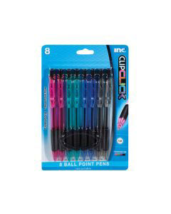 Inc Clip Click Pens - 8 count