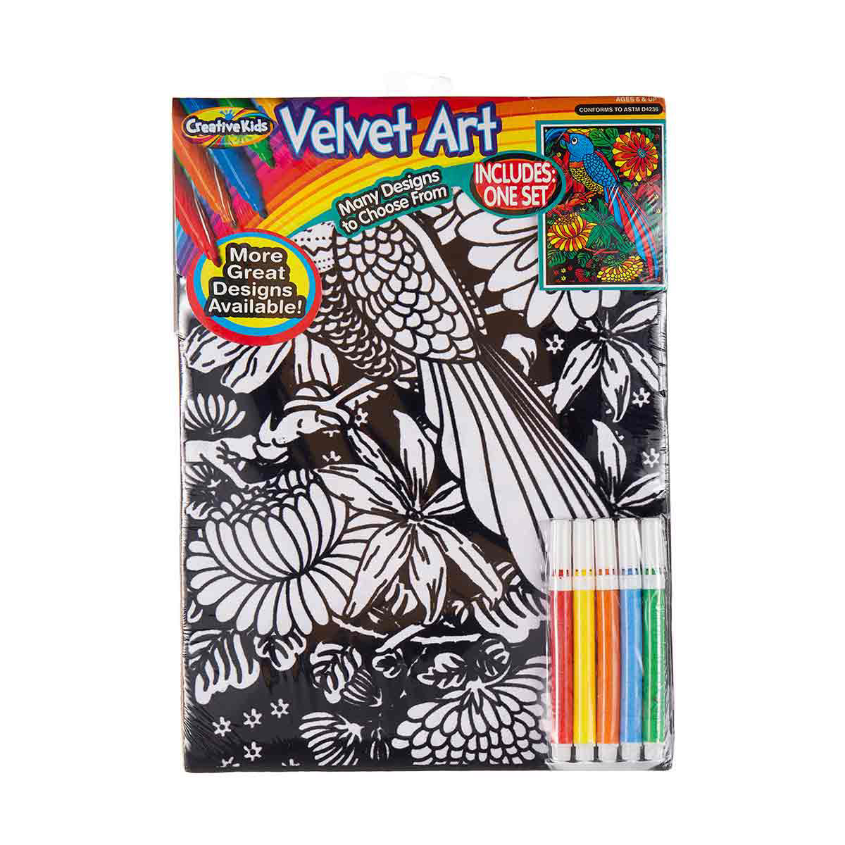 Creative Kids Velvet Art Coloring Activity Set