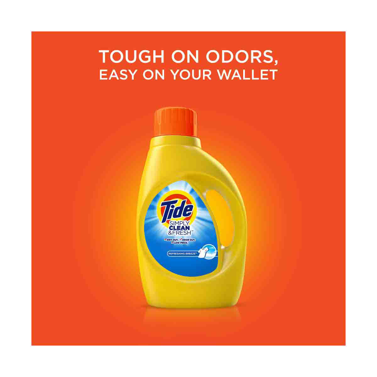 Tide Simply Clean & Fresh Liquid Laundry Detergent, Refreshing Breeze ...