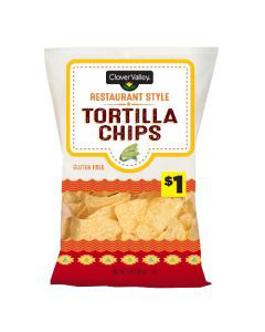 Clover Valley Restaurant Style Tortilla Chips, 7 oz.