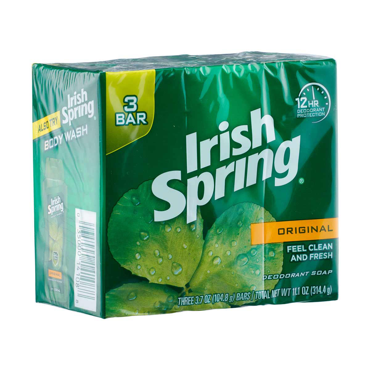 Irish Spring Original Clean Deodorant Bar Soap, Pack of 3