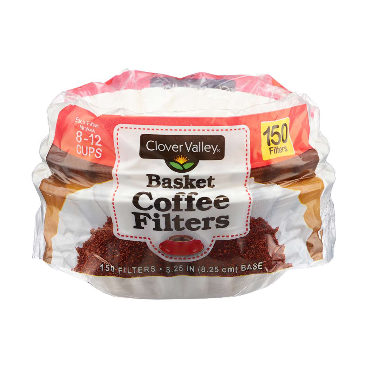 Clover Valley Basket Coffee Filters, 150 Count