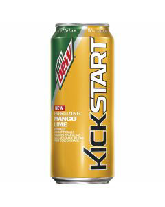 Mountain Dew Kickstart Energizing Mango Lime Flavored Drink, 16 fl oz