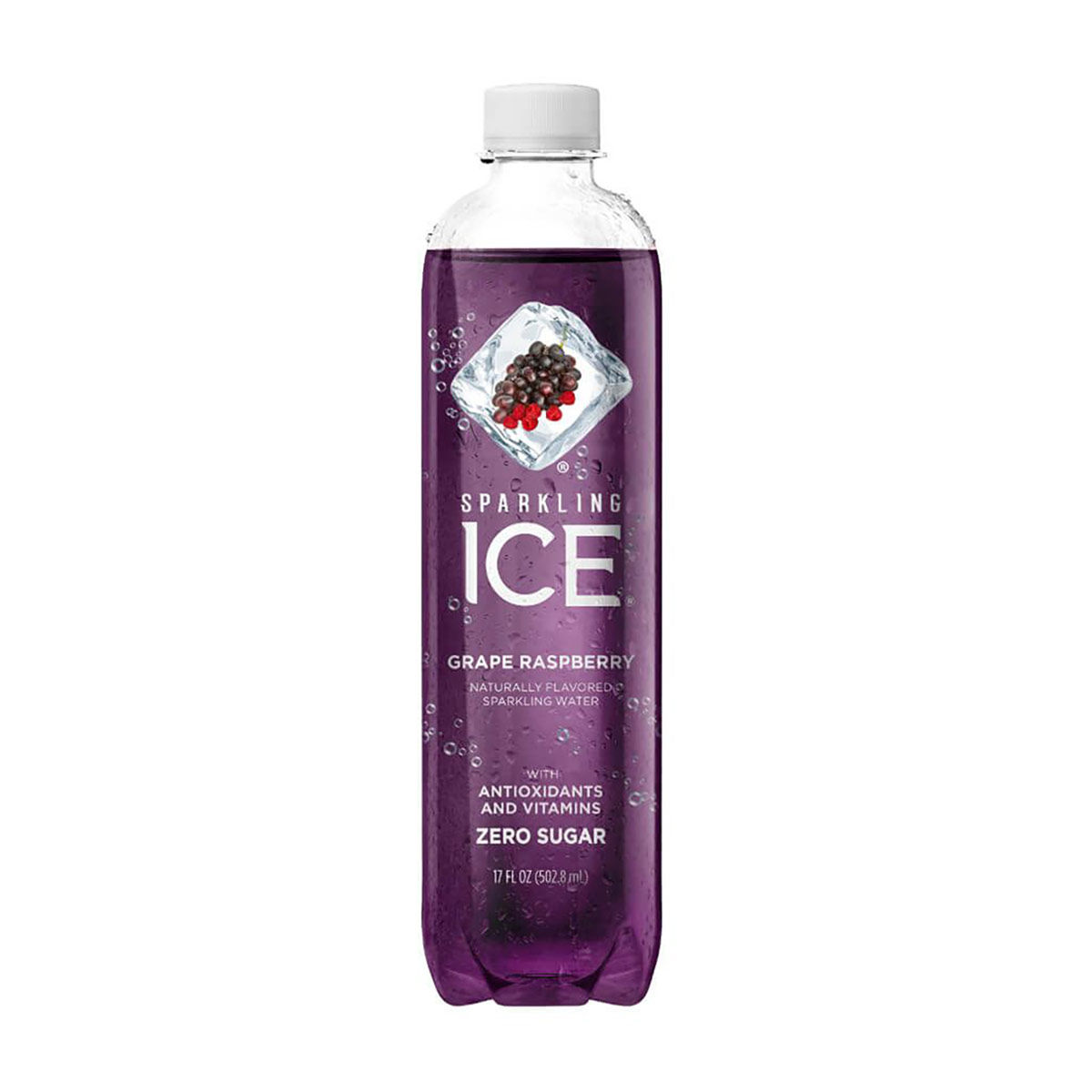 Sparkling Ice Grape Raspberry Flavored Sparkling Water, 17 fl oz