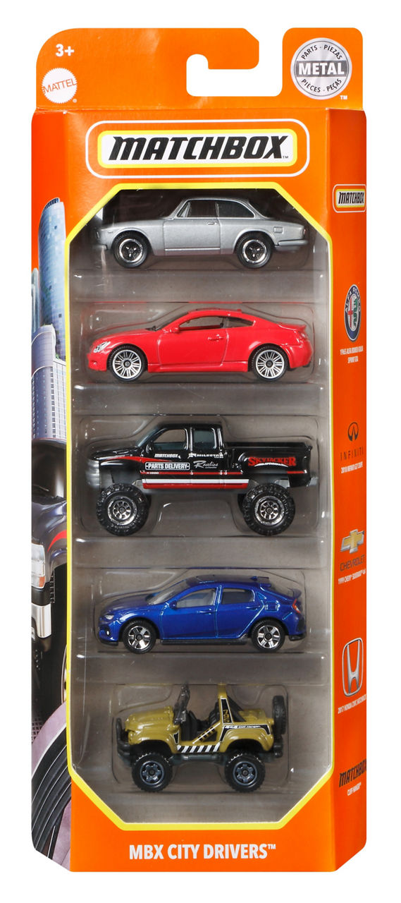 Matchbox 5-Packs