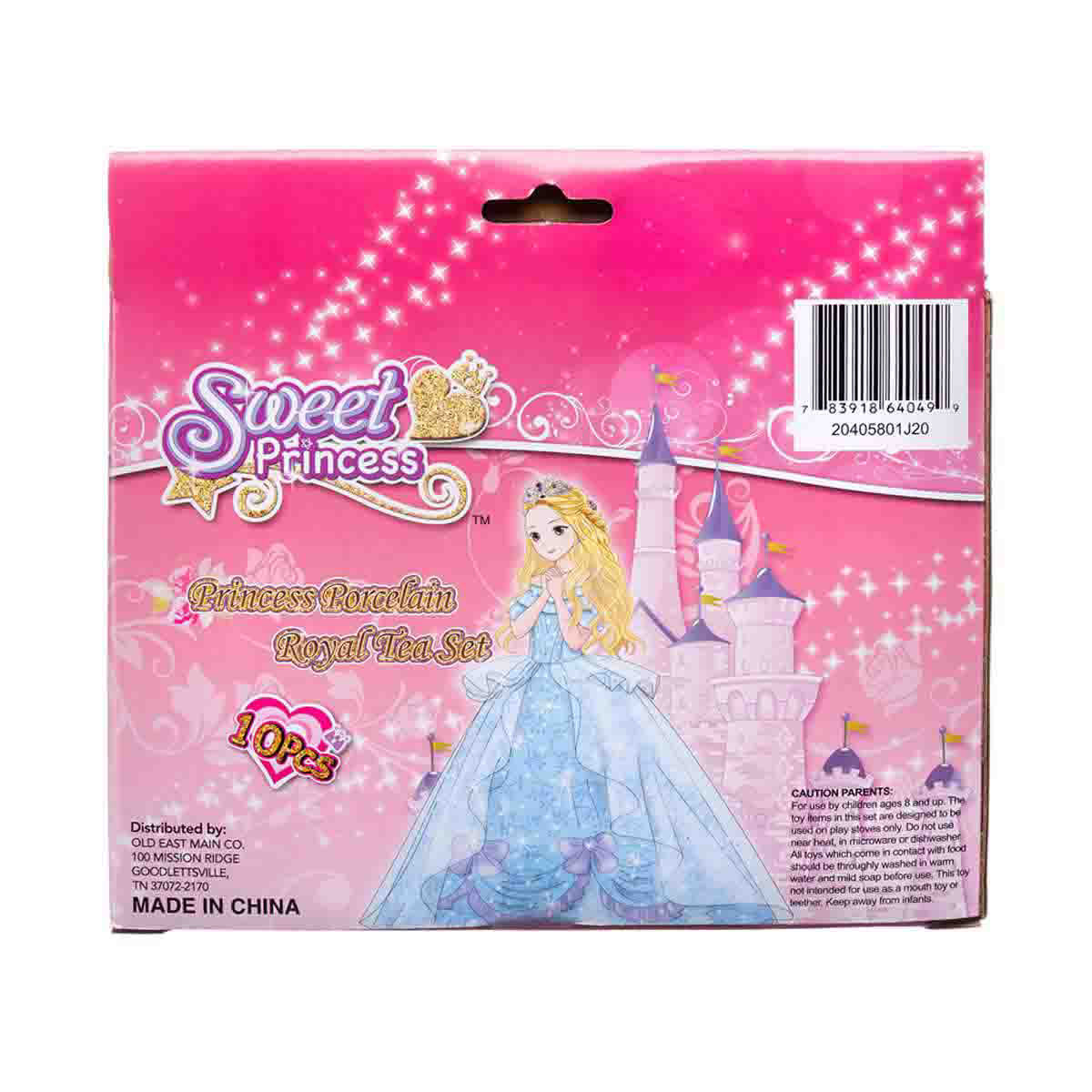 Sweet Princess Porcelain Royal Tea Set, 10 Piece