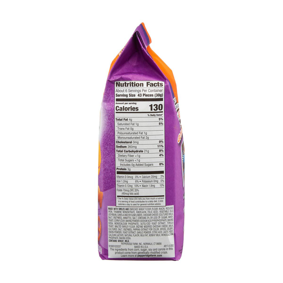 Pepperidge Farm Goldfish Mix Xtra Cheddar + Pretzel Crackers, 6.6 oz.