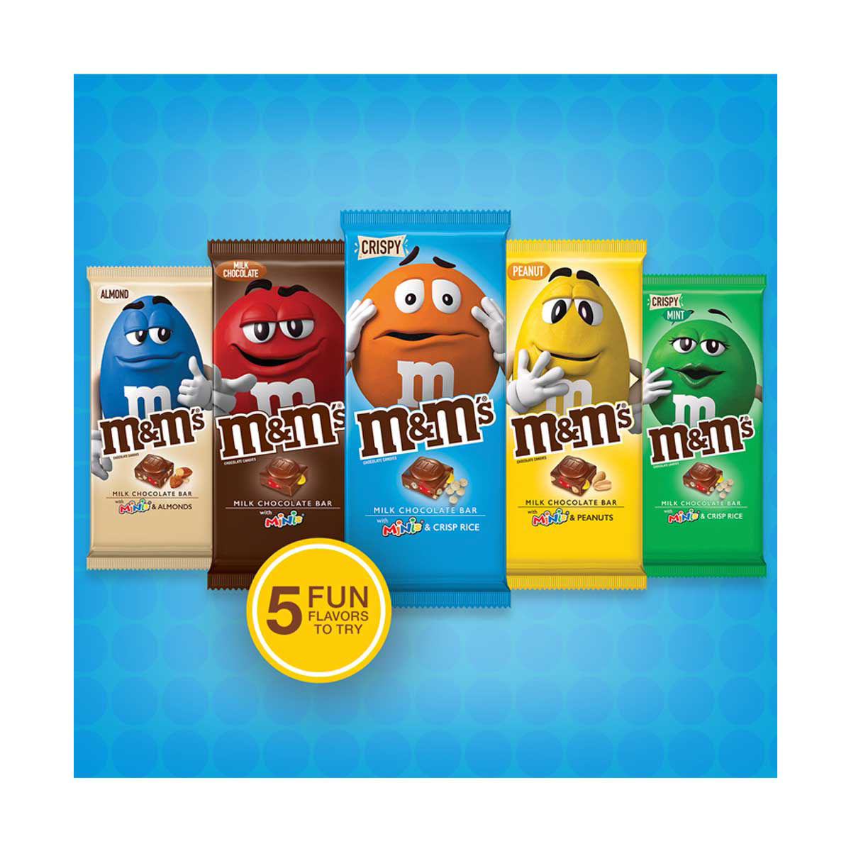 M&M'S Minis & Peanut Chocolate Candy Bars, 4 oz.