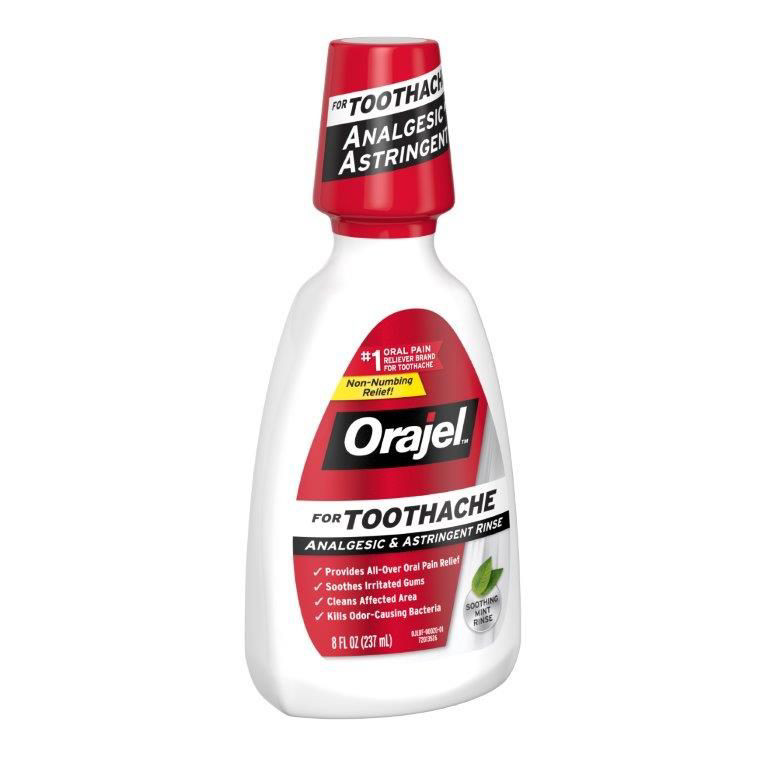 Orajel Toothache Mouth Rinse, 8 fl oz | Hamilton Place