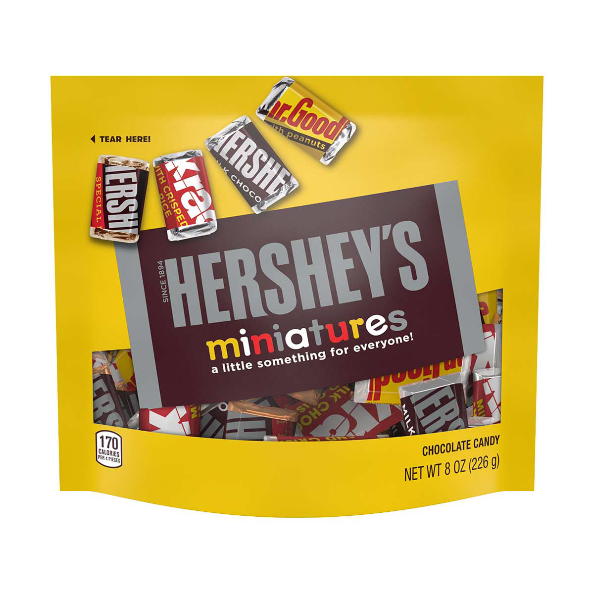 Hershey's Miniature Assorted Chocolate Candy Bag, 8 oz.