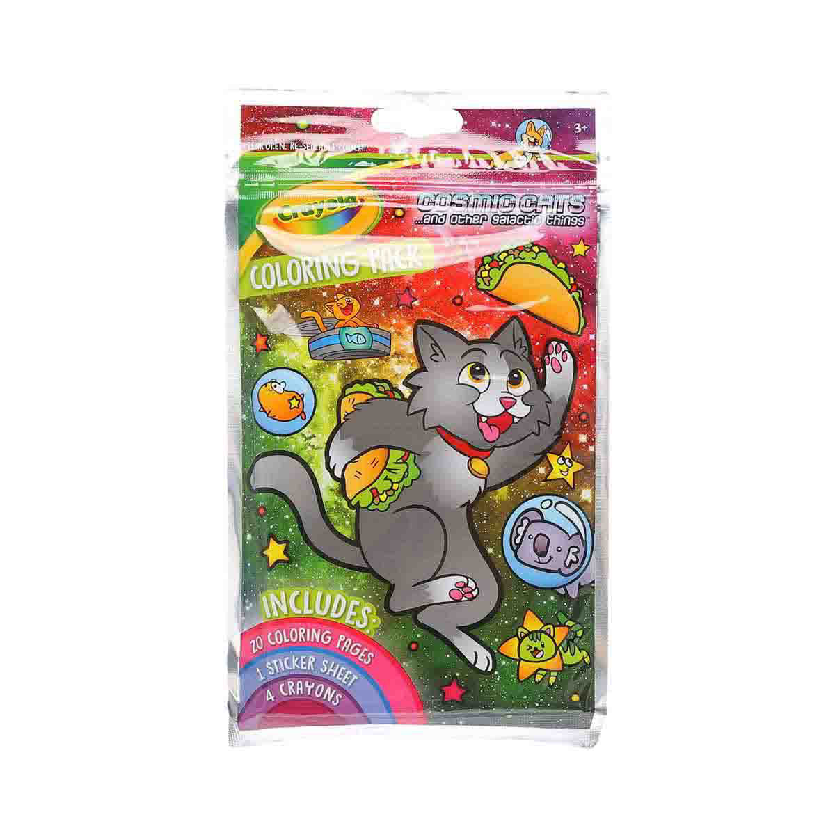 Crayola Cosmic Cats Coloring Packs Coloring Pages Crayons & Stickers, 1 ...