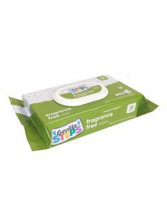 Gentle Steps Alcohol Free Unscented Baby Wipes, 72 Count