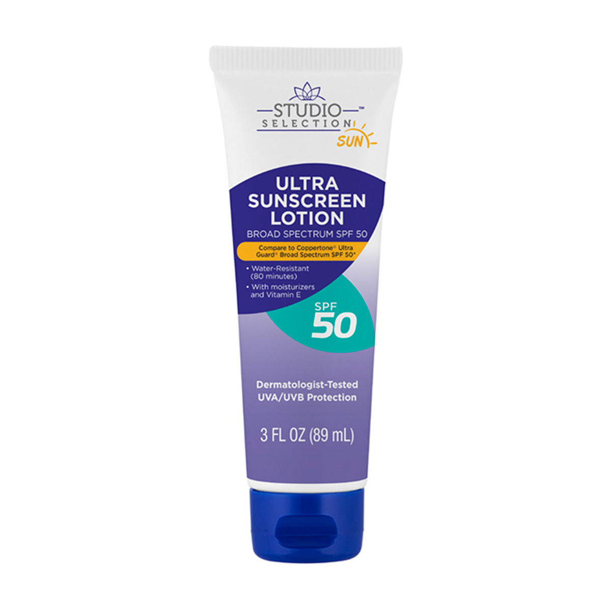 Studio Selection Ultra Sunscreen Lotion SPF50, 3 fl oz
