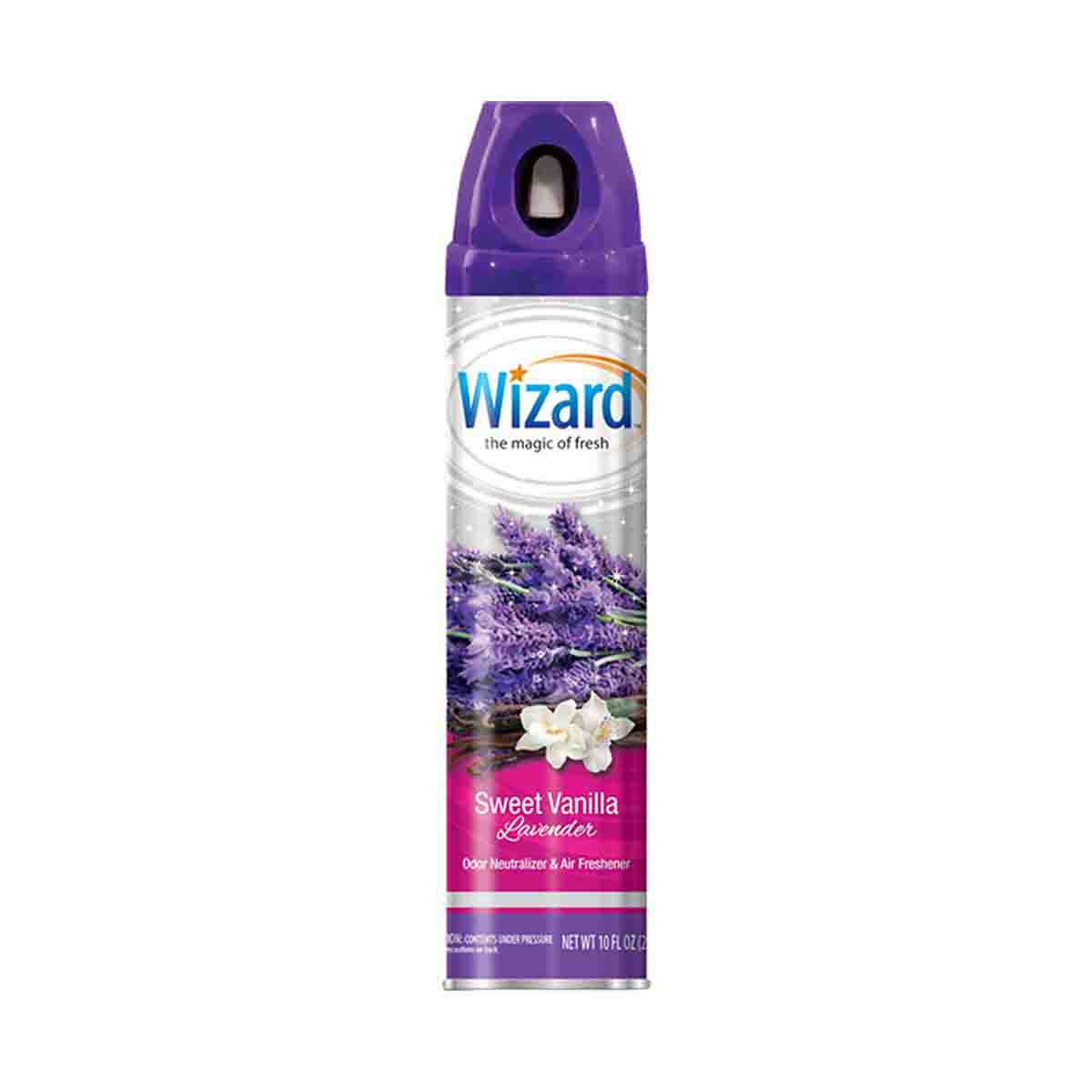 Wizard Air Freshener Spray, Sweet Vanilla Lavender, 10 oz.