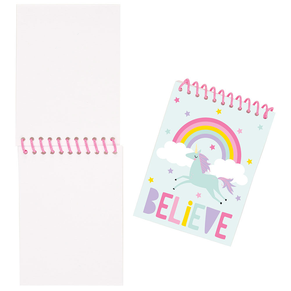 Mini Pastel Unicorn Notebooks, 6 Count