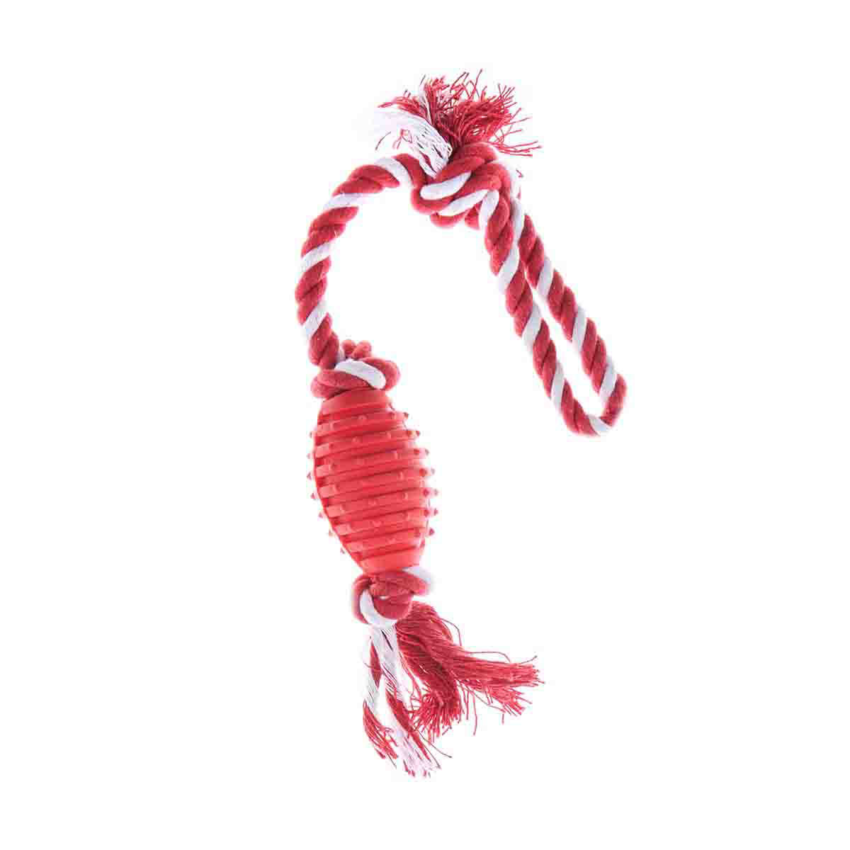 Rope Toy with Rubber Football