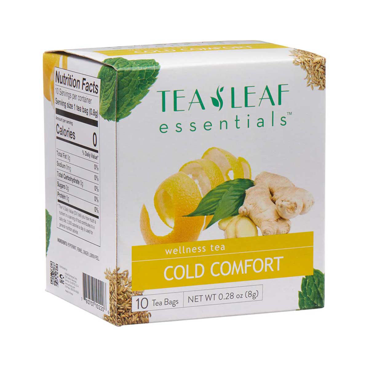 Tea Leaf Essentials Cold Comfort Wellness Tea, 10 Bags