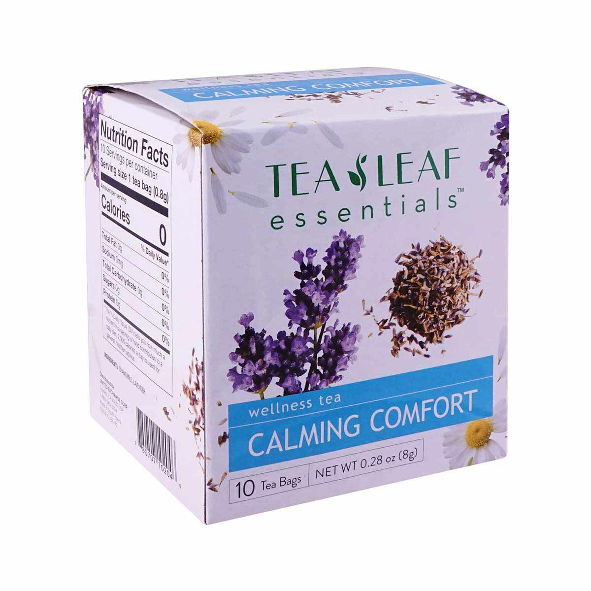 Tea Leaf Essentials Calming Comfort Wellness Tea, 10 Count