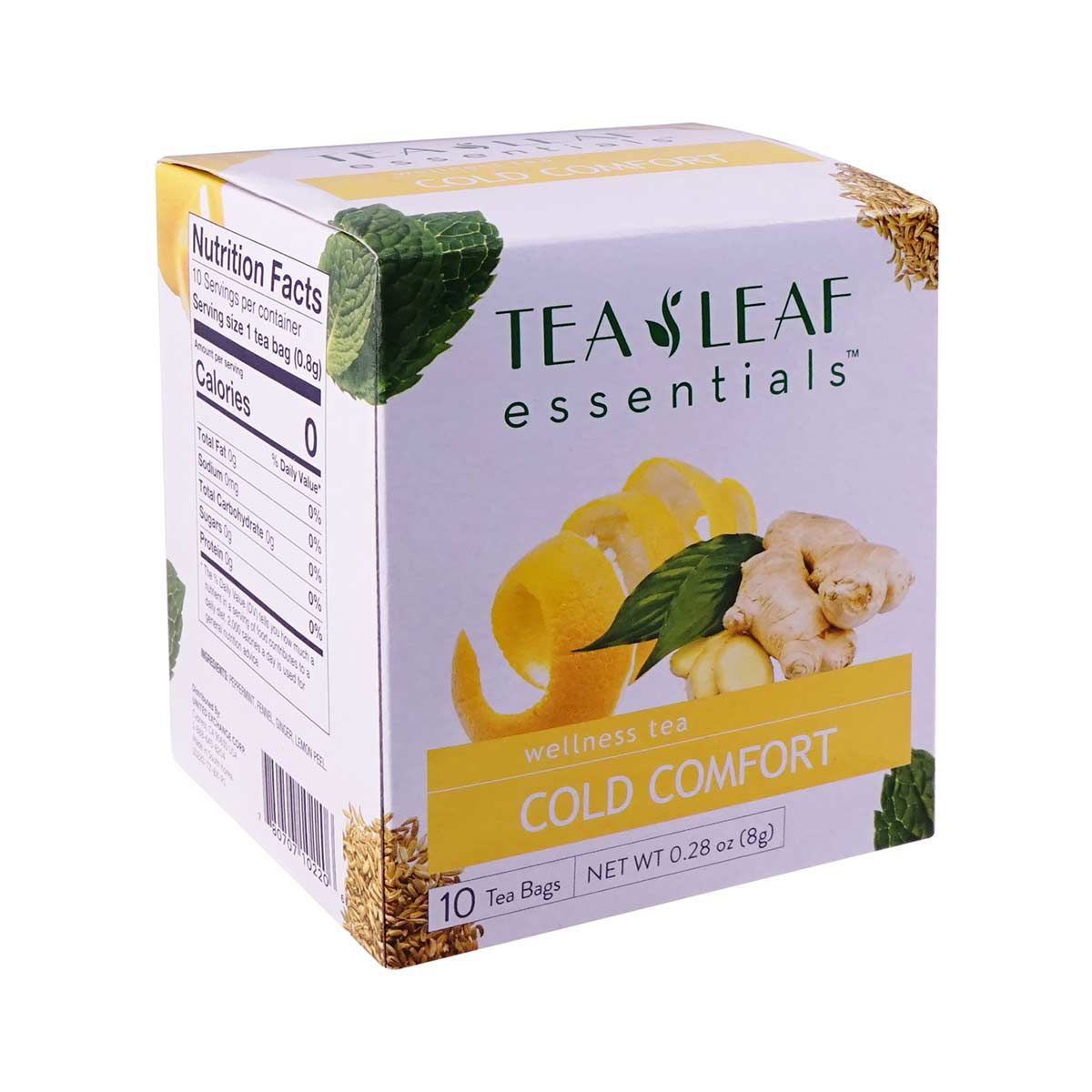 Tea Leaf Essentials Cold Comfort Wellness Tea, 10 Count