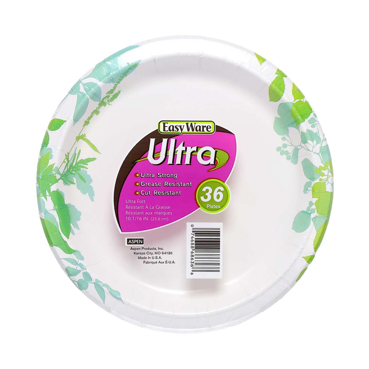 Easy Ware Ultra Strong Paper Plates, 36 Count