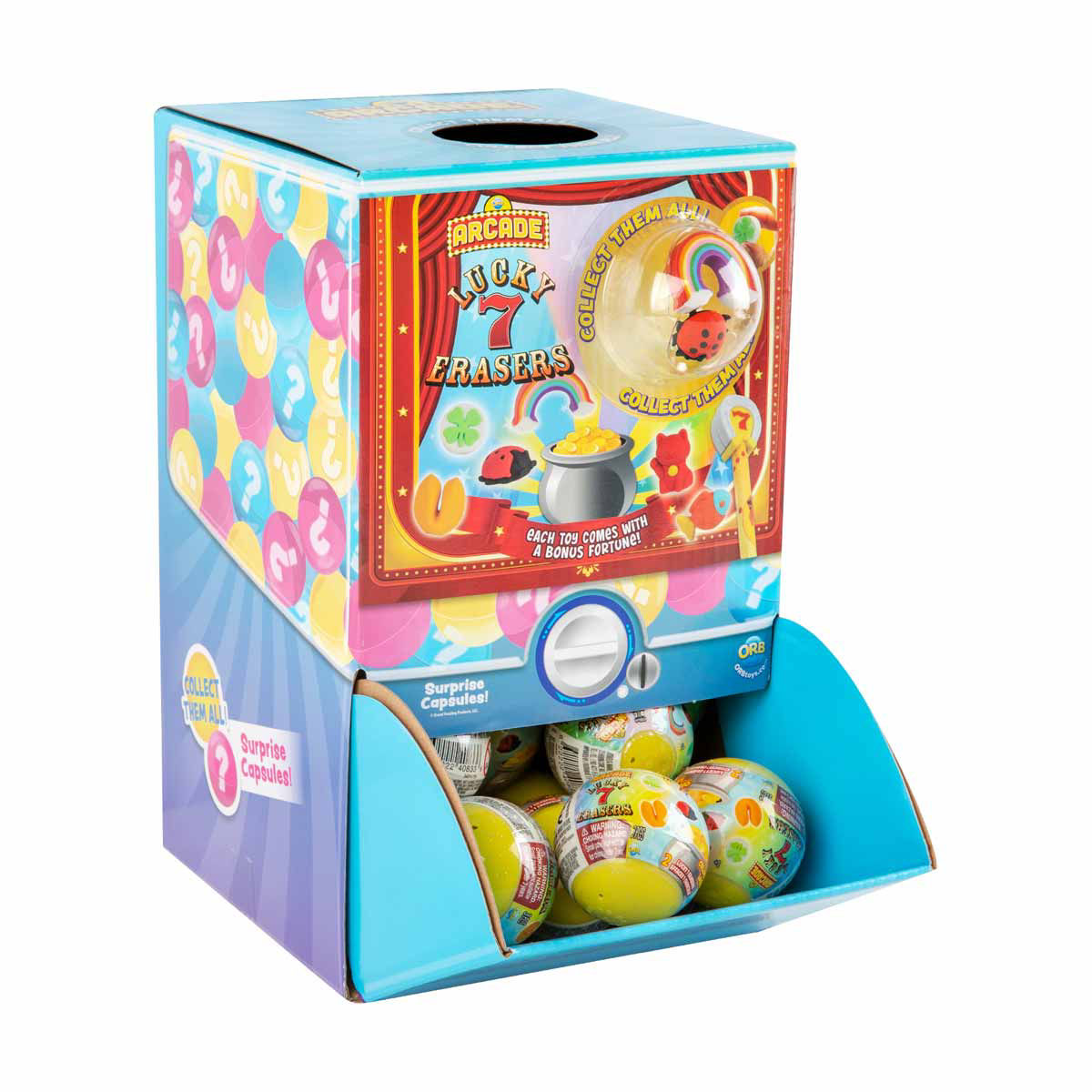 ORB Arcade™ Capsules Lucky 7 Erasers