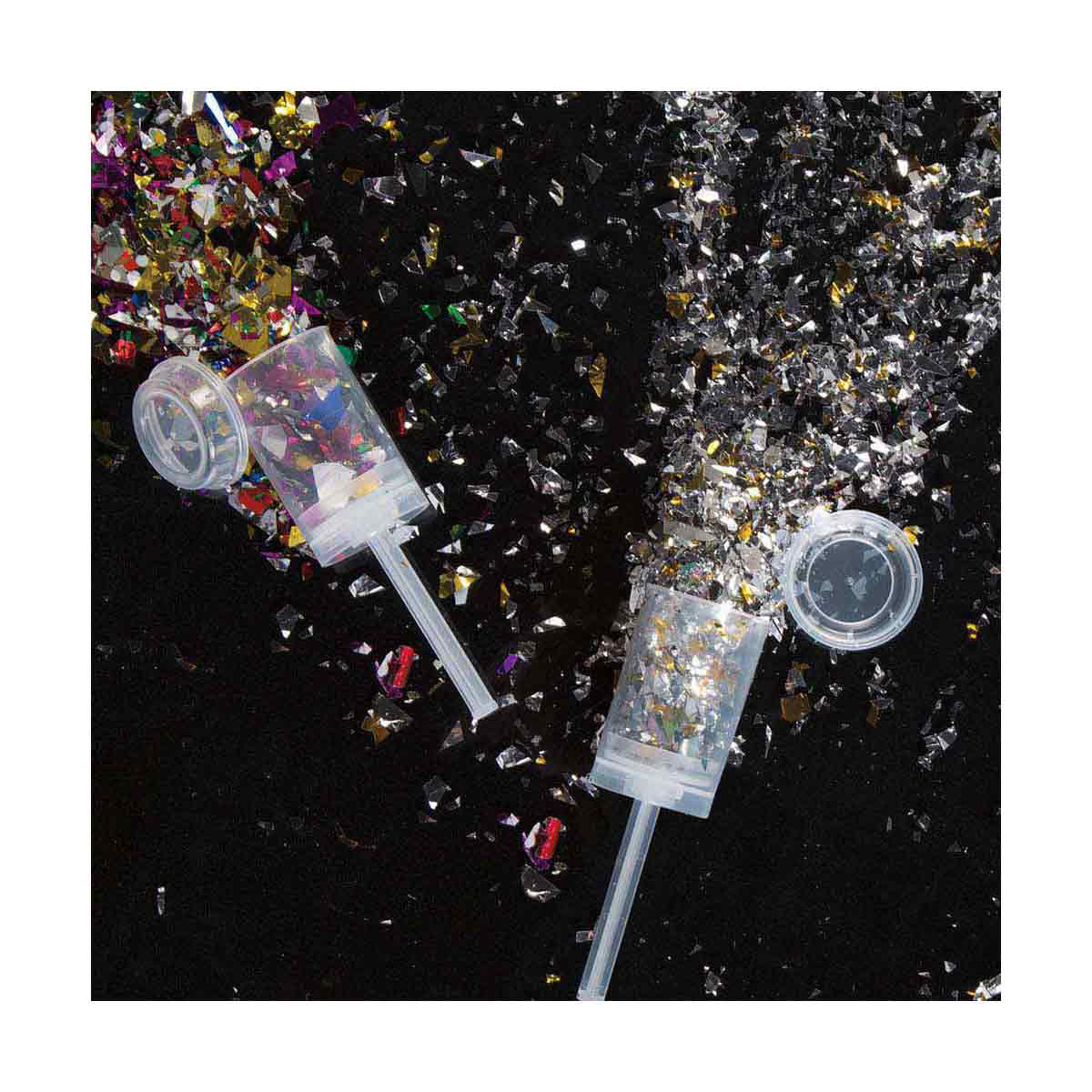 Silver & Gold Foil Confetti Popper