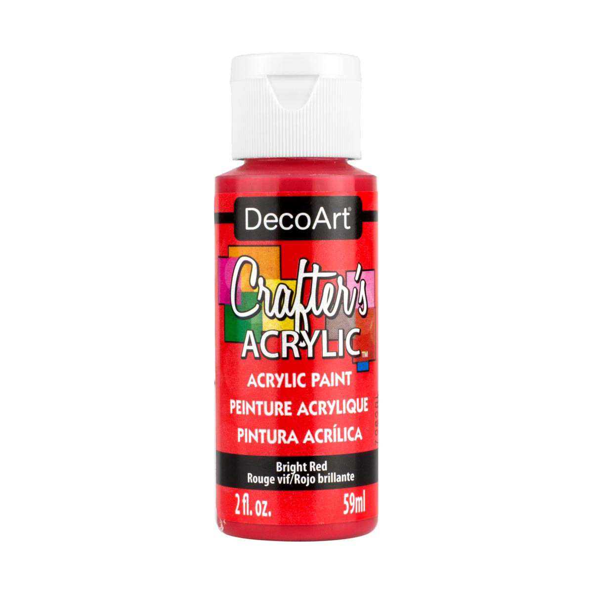 Crafter's Matte Acrylic Paint, 2 oz., Bright Red