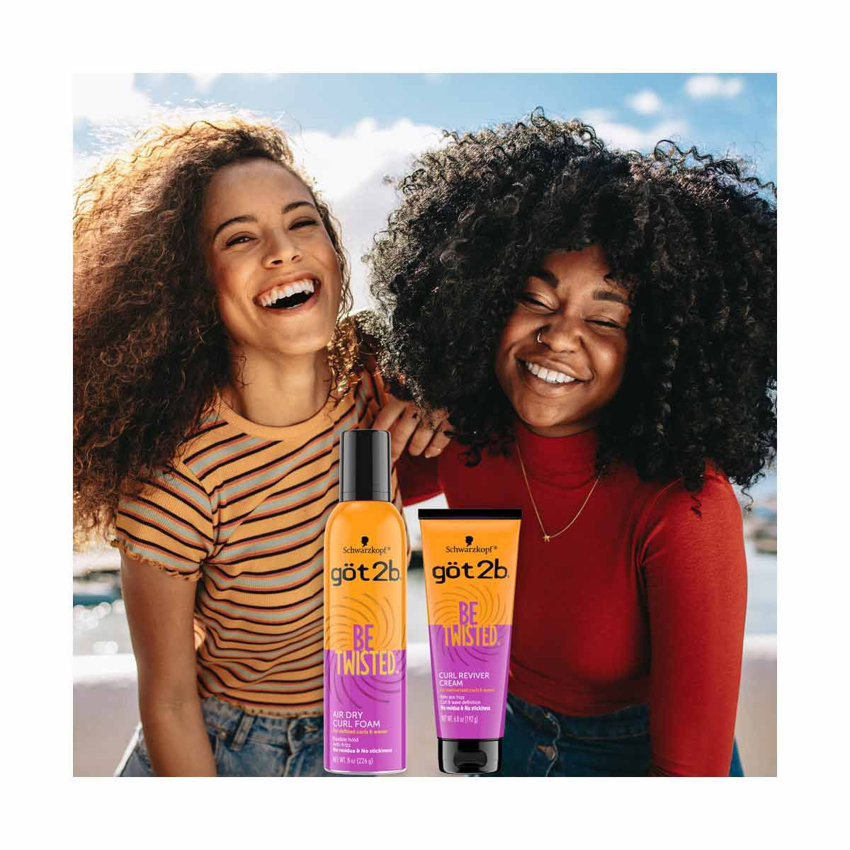 Got2b Twisted Air Dry Curl Foam 8 oz.