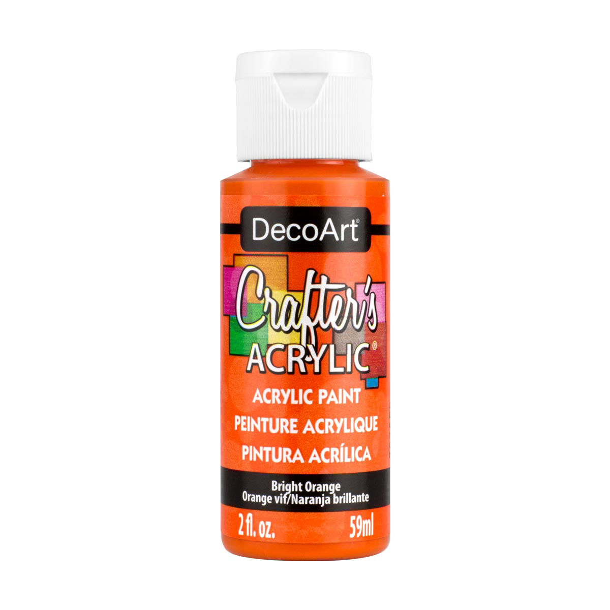 Crafter's Matte Acrylic Paint, 2 oz., Bright Orange