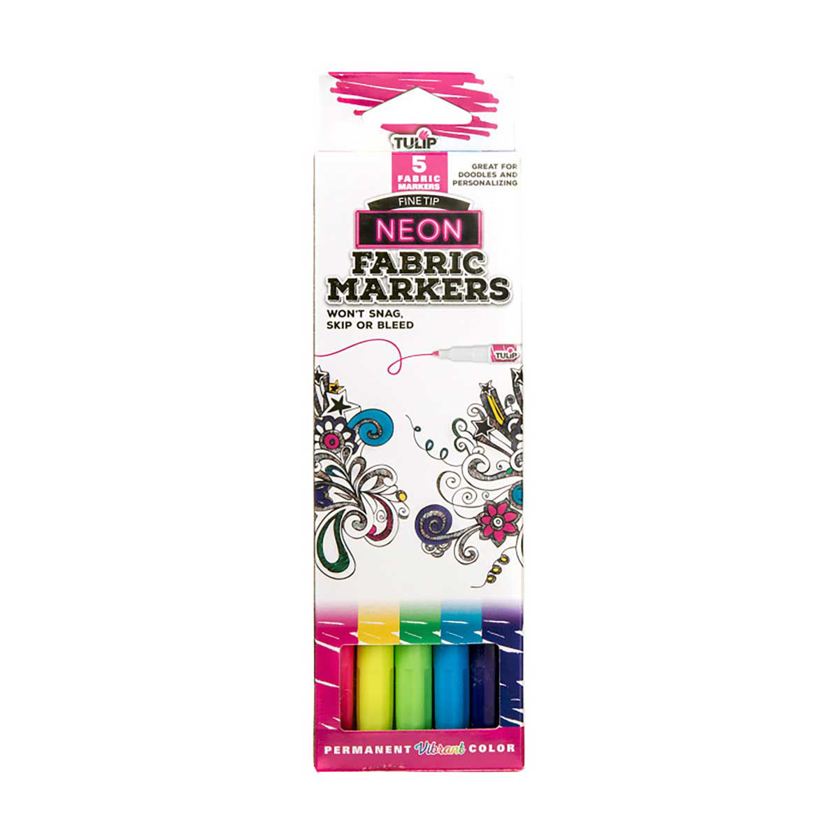 Tulip® Fabric Fine Tip Marker 5 Pack