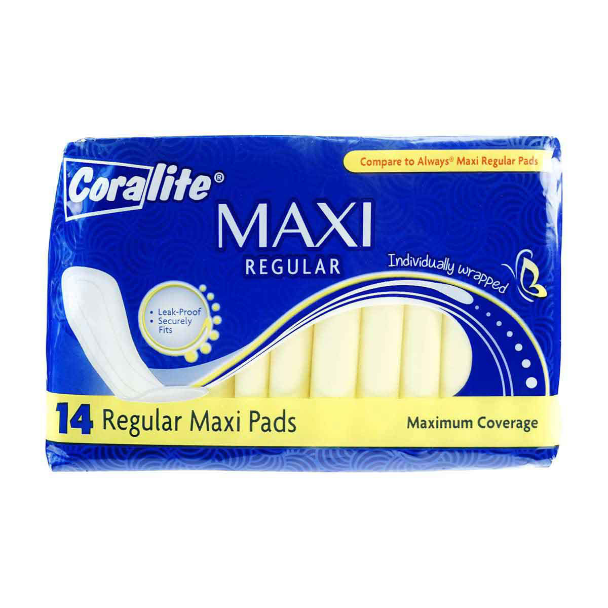 Coralite Maxi Regular Pads, 14 Count