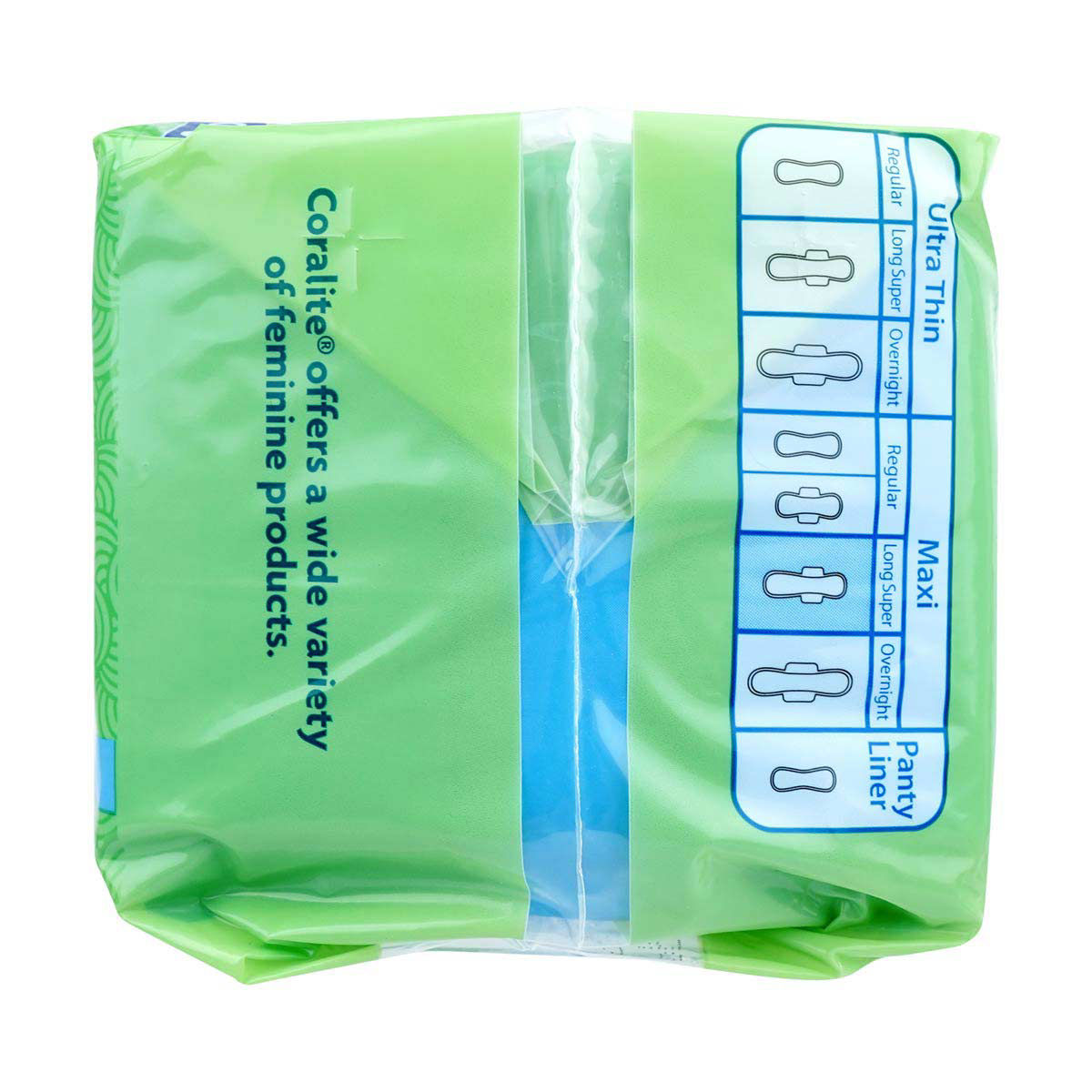 Coralite Maxi Long Super Pad with Wings, 10 Count
