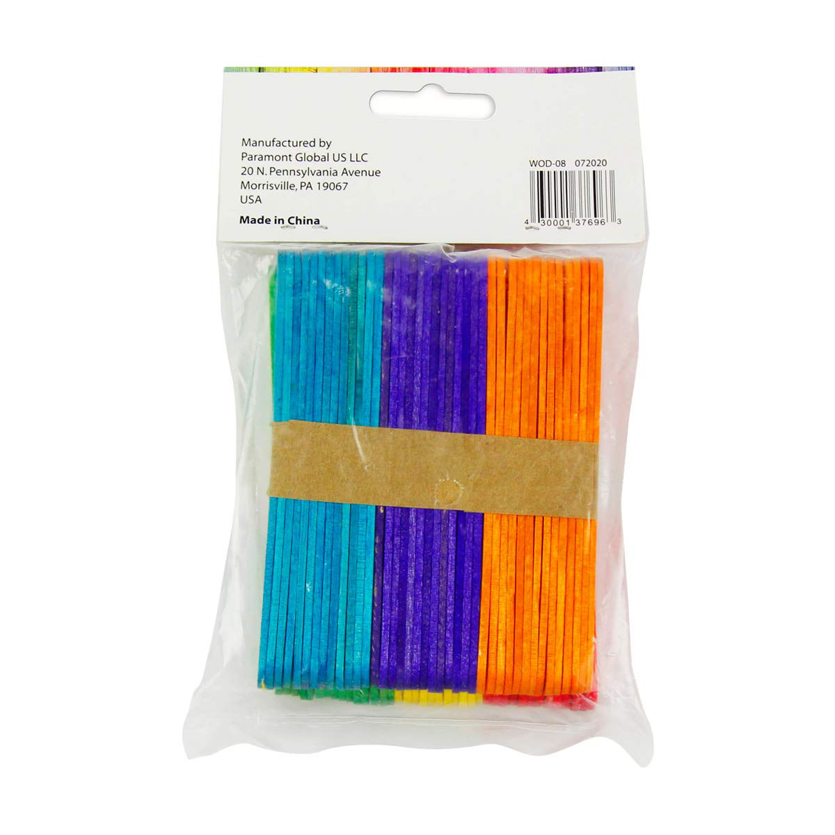 Make Shoppe Normal Craft Sticks, Colored, 80 Count, 0.39 X 4.5In ...