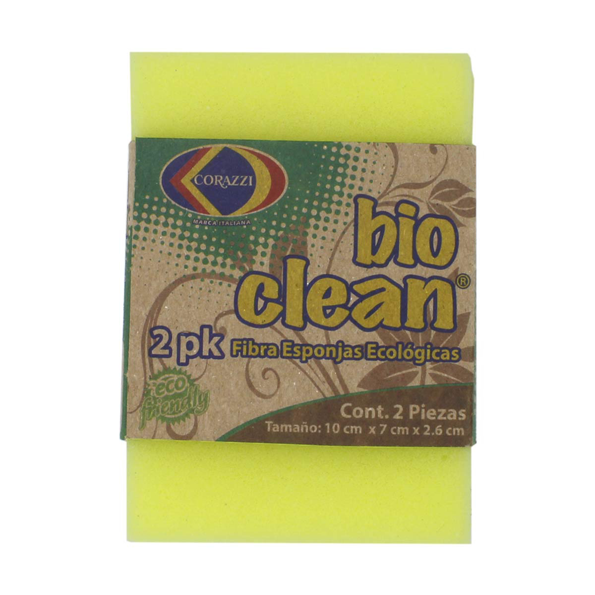 Corazzi Bio Clean Eco-Friendly Scouring Sponges, 2 Pack | Hamilton Place