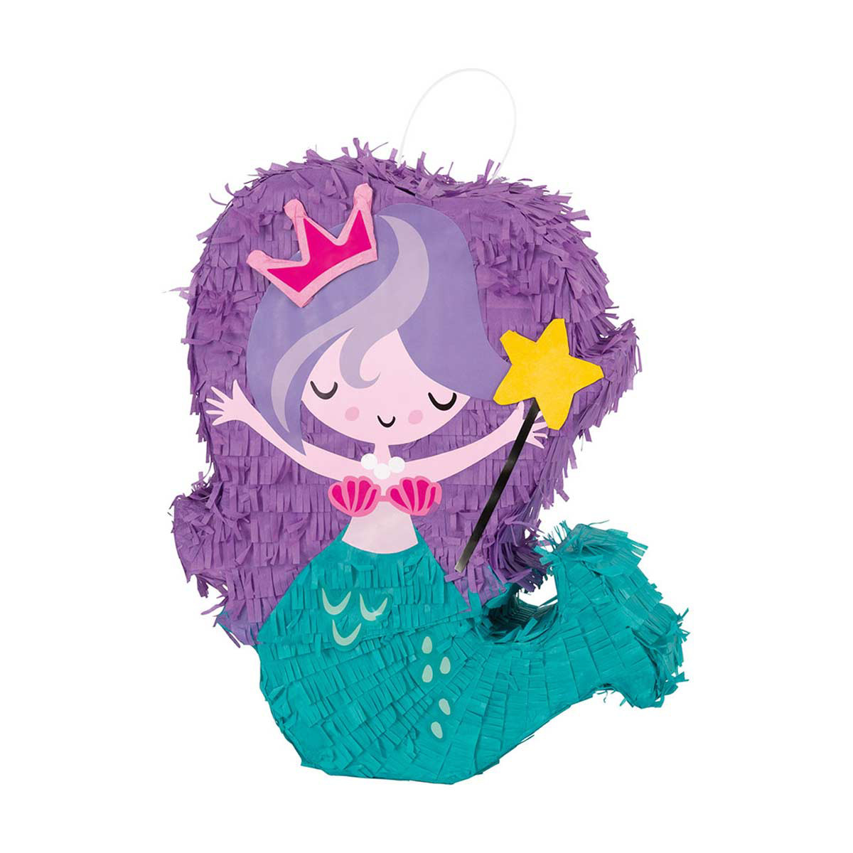 Magical Mermaid Pinata, 14" x 14"