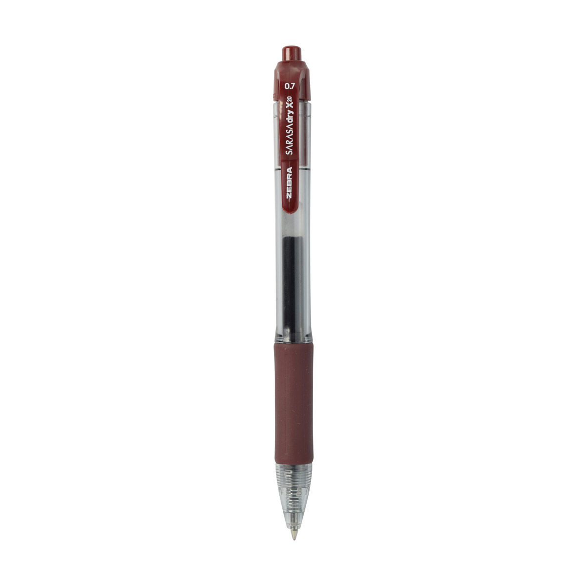 Sarasa Dry X20 Retractable Gel Pen, 0.7mm Medium Point, Brown