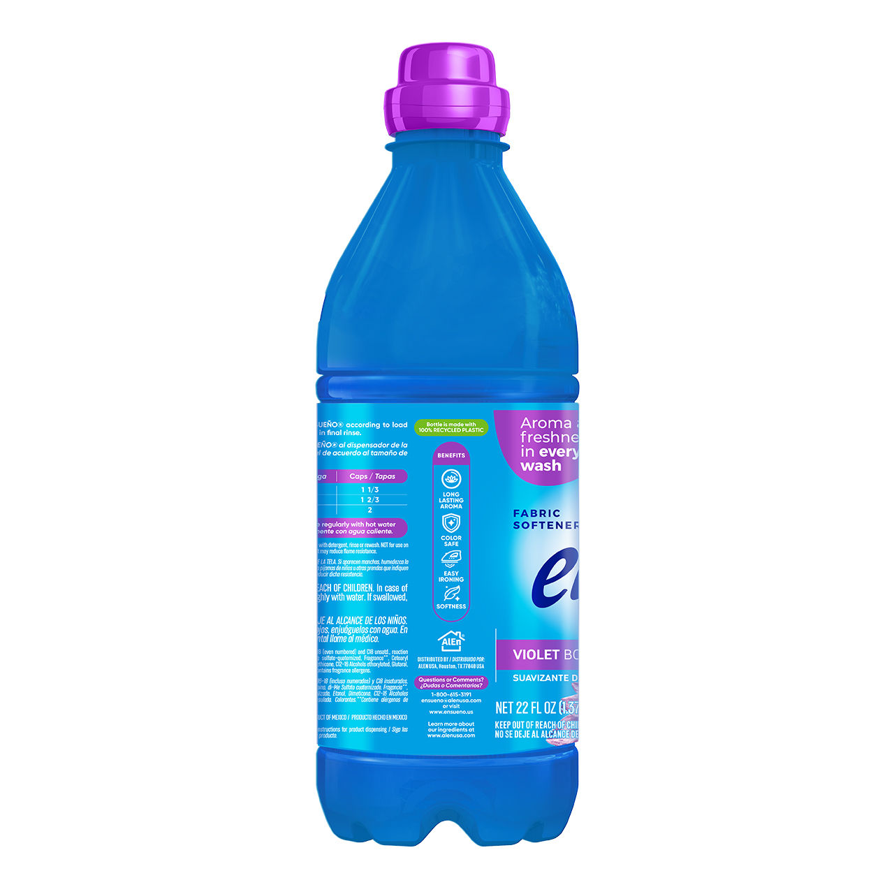 Ensueño® Original Liquid Fabric Softener, Violet Bouquet, 22 fl. oz.