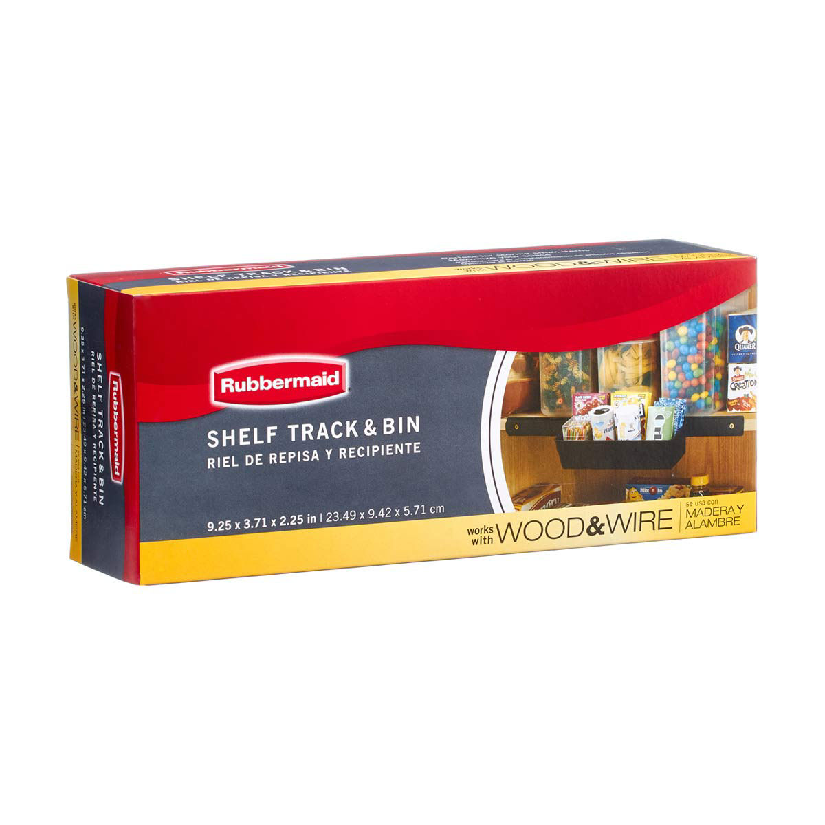 Rubbermaid Shelf Track & Bin