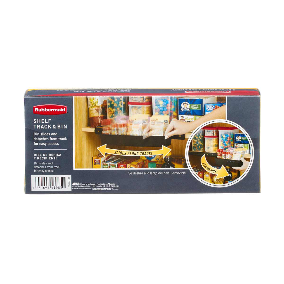 Rubbermaid Shelf Track & Bin