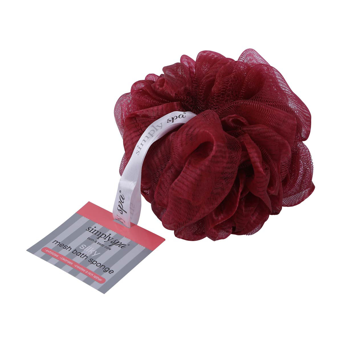 Simply Spa Silky Mesh Bath Sponge