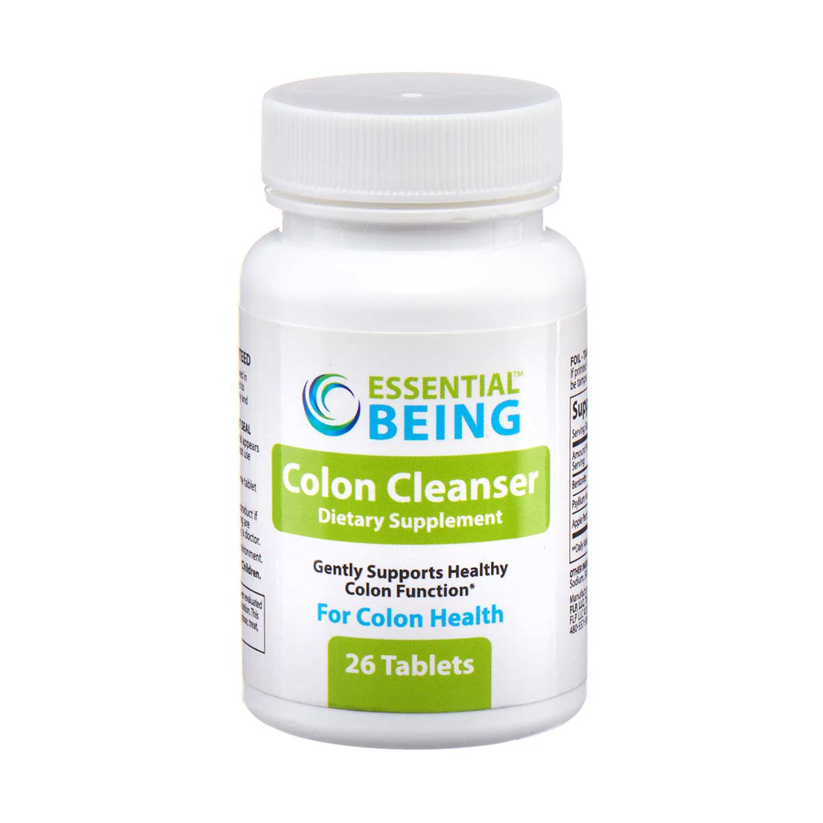 Essential Being Colon Cleanser Dietary Supplement, 26 Tablets