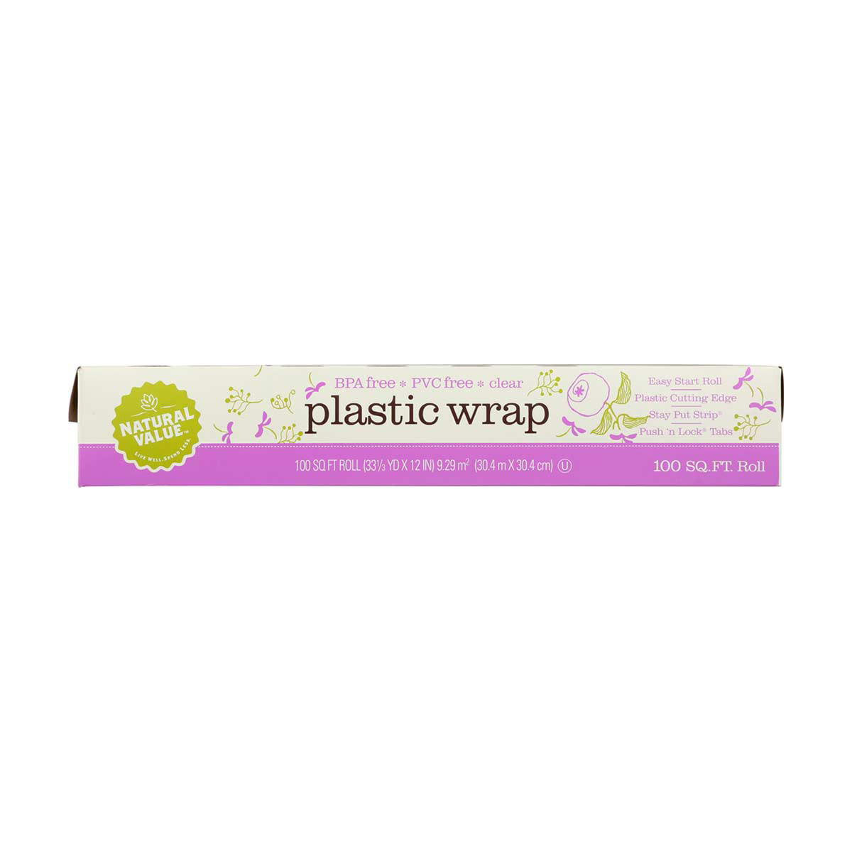 Natural Value BPA-Free Plastic Wrap, 100 sq. ft.