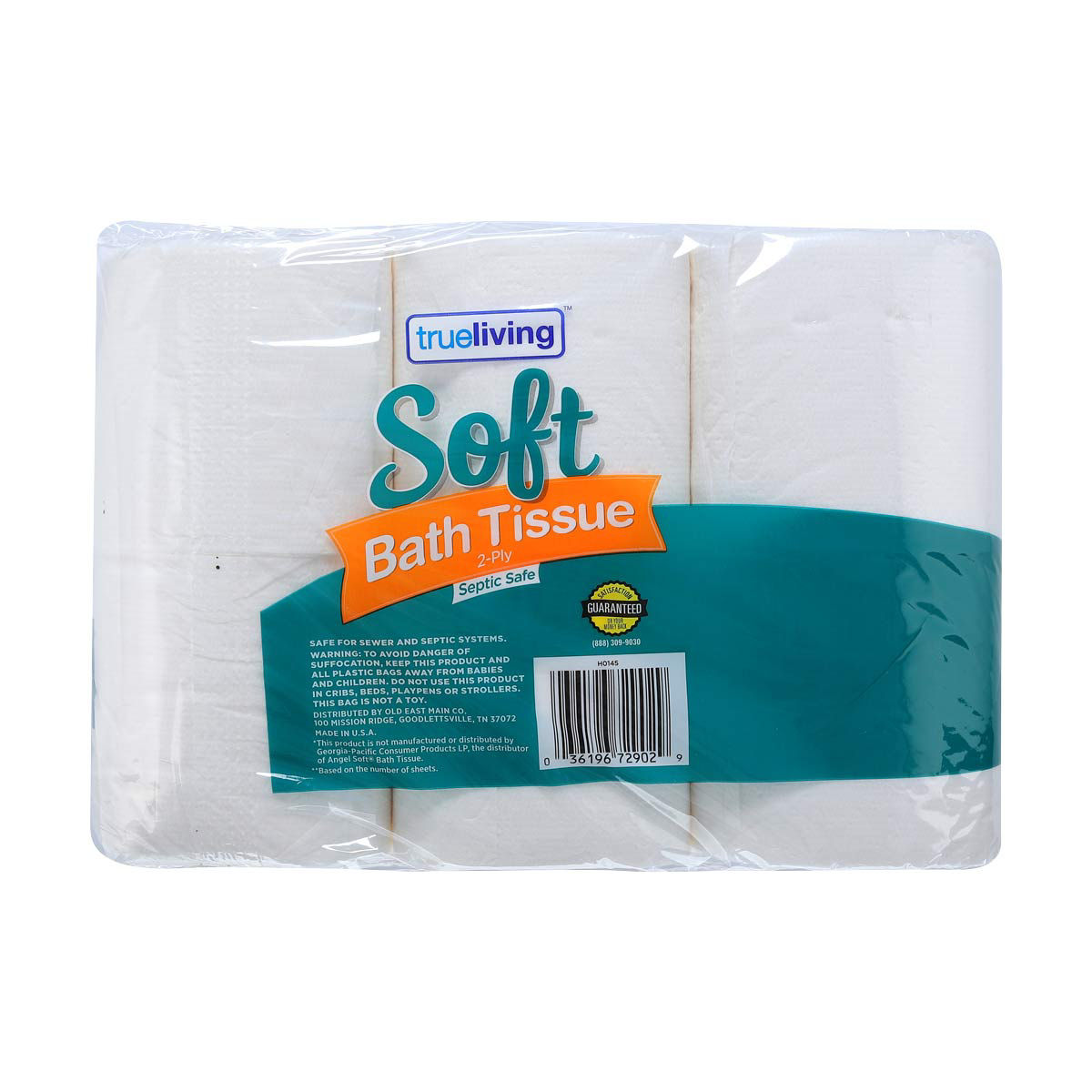 Soft Bath Tissue, 4 Jumbo Rolls
