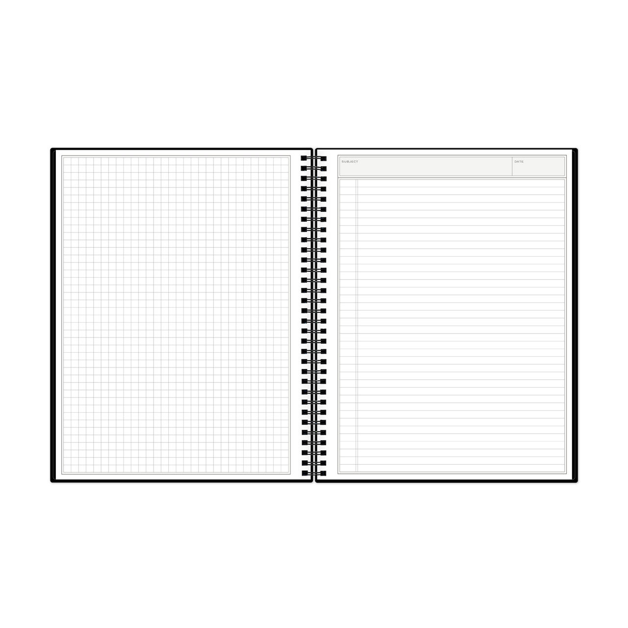 Blue Sky Professional Notebook, 8.5x11, Black, 160 Pages