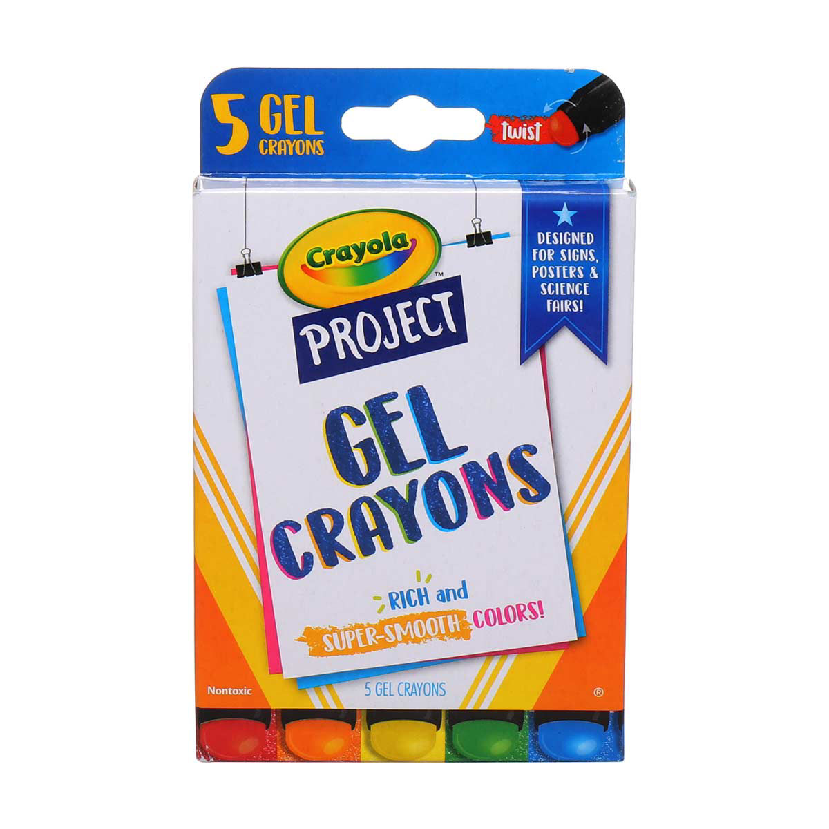 Crayola Gel Crayons, Assorted Colors, 5 Count