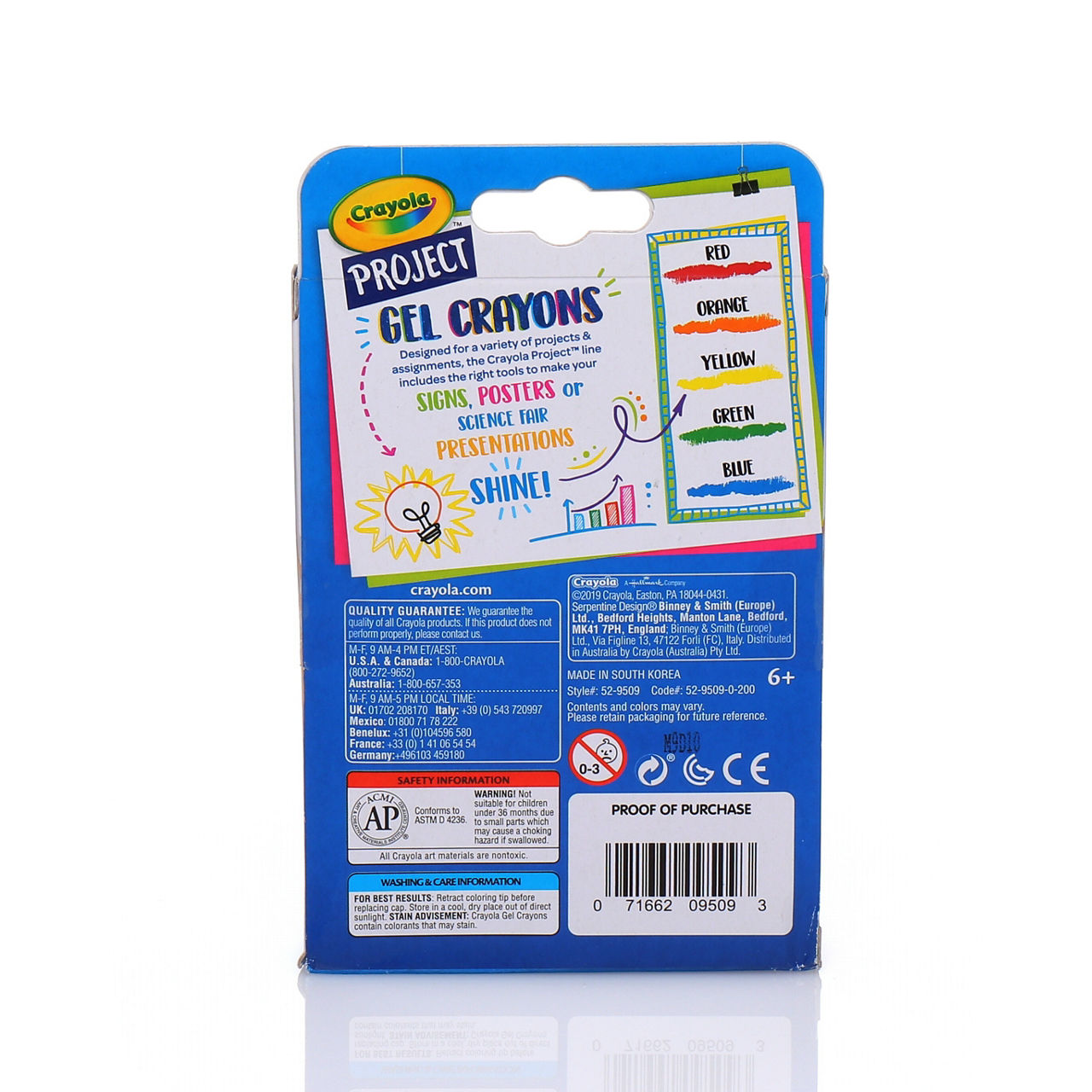 Crayola Gel Crayons, Assorted Colors, 5 Count