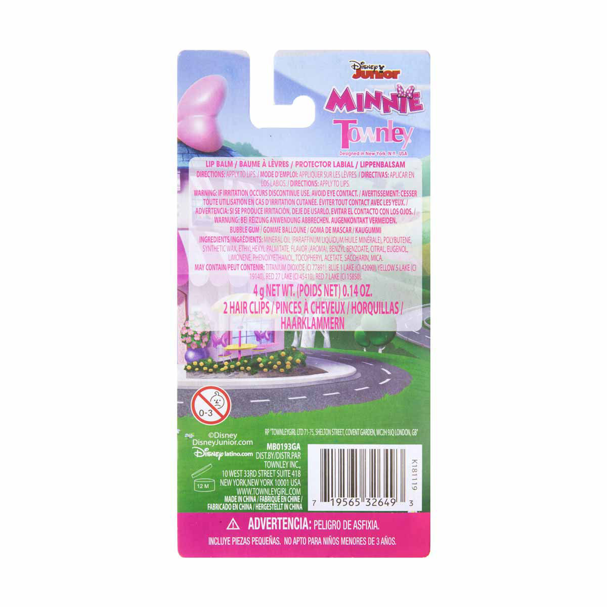 Disney Minnie Flavored Lip Balm with Hair Clips | Hamilton Place