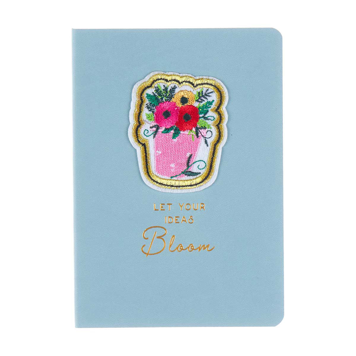 Faux Leather Notebook with Patch