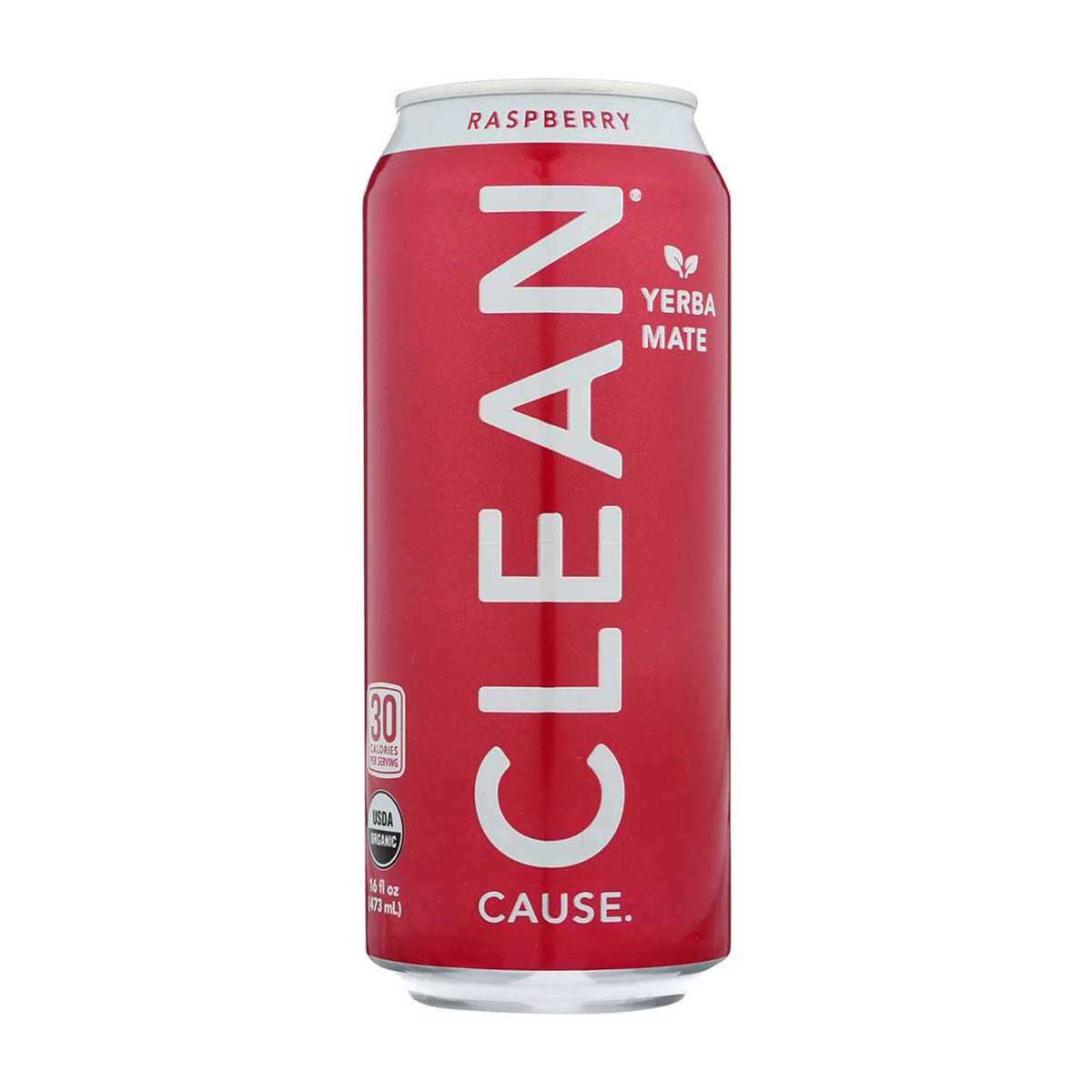 Clean Cause Sparkling Yerba Mate Raspberry, 16 fl. oz.